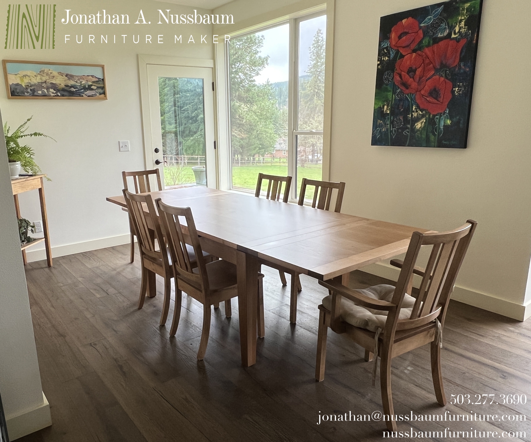 Dutch Pull Out Table | Jonathan A. Nussbaum - Furniture Maker