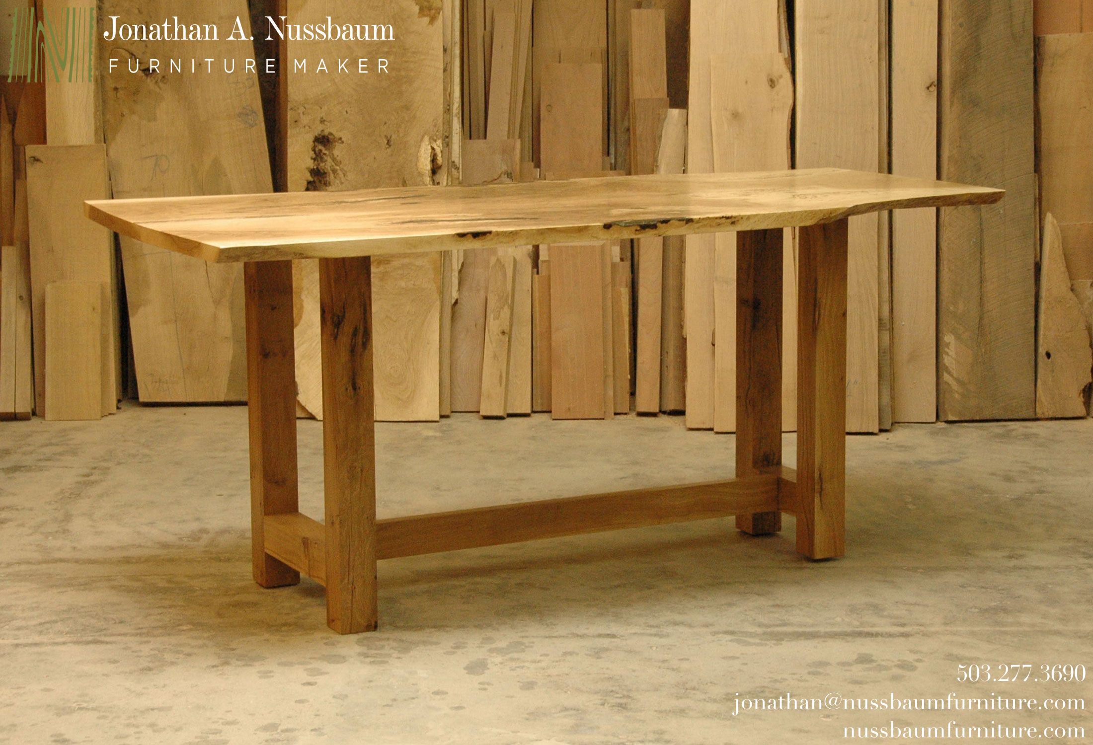 Counter Height Wine Tasting Table | Jonathan A. Nussbaum - Furniture Maker